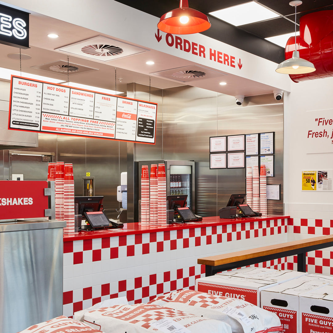 Project: Five Guys QV – ARK Lighting