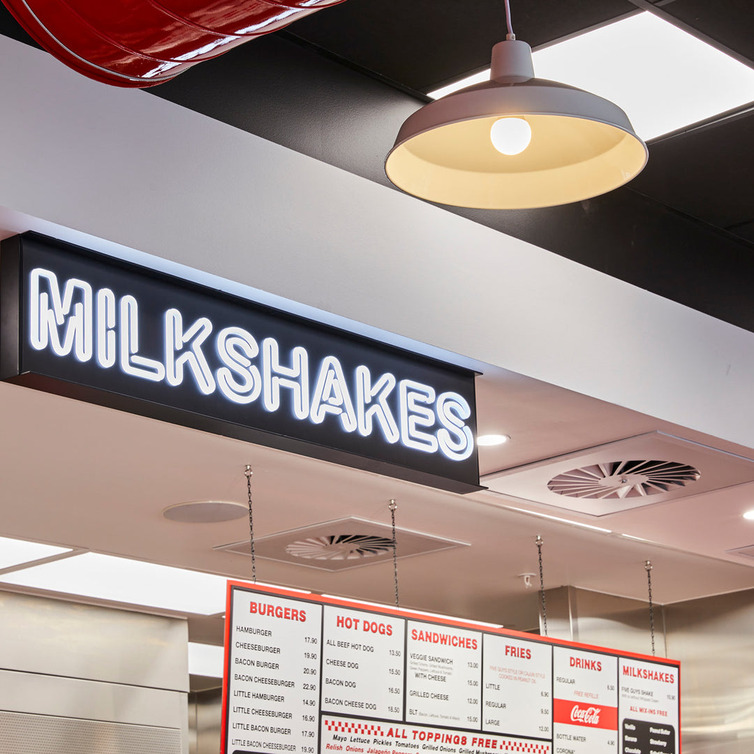 Project: Five Guys QV – ARK Lighting